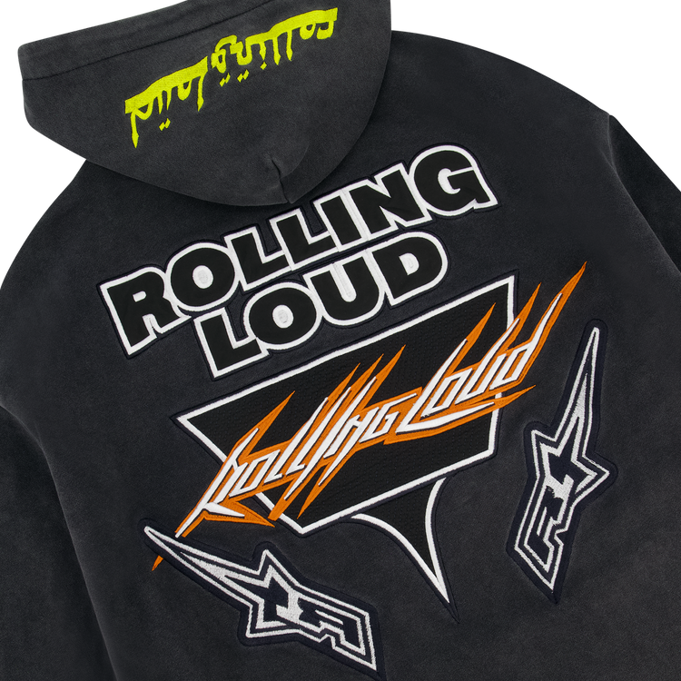 RL Super Moto World Tour Black Hoodie | Rolling Loud