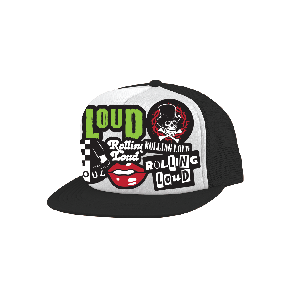RL Loud Punx Black/White Trucker Hat – Rolling Loud