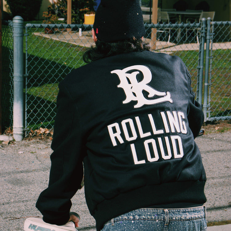 RL Core Classic Logo Black Jacket | Rolling Loud