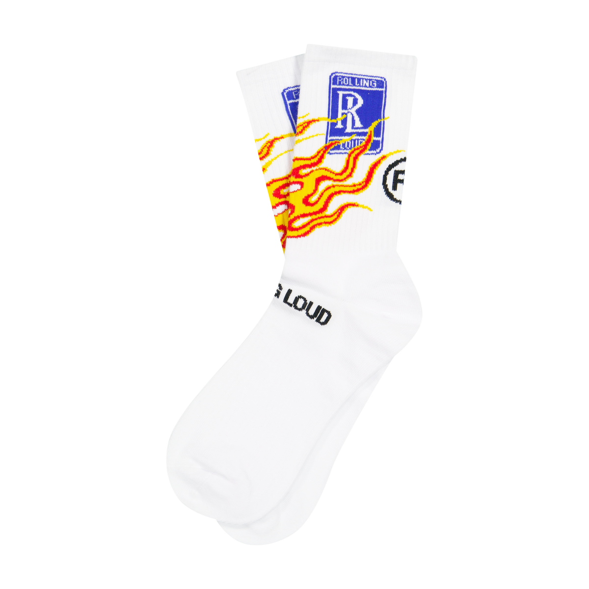 RL Burn Loud White Socks – Rolling Loud