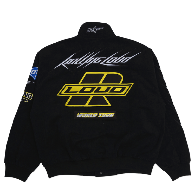 RL Super Moto Black Racing Jacket | Rolling Loud