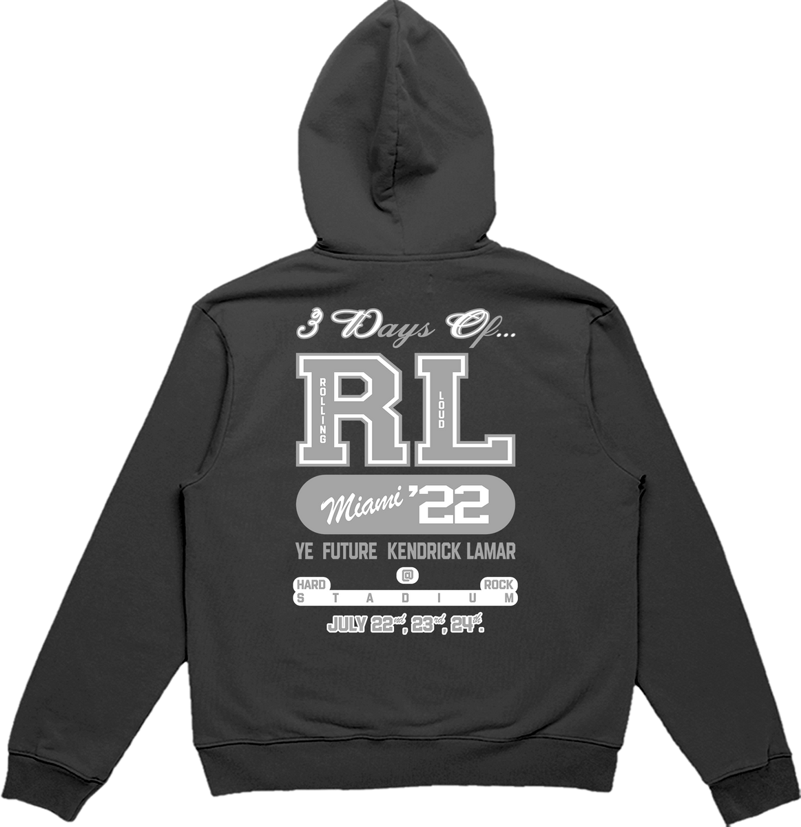 RL Panther Varsity Hoodie Black Miami 22' – Rolling Loud