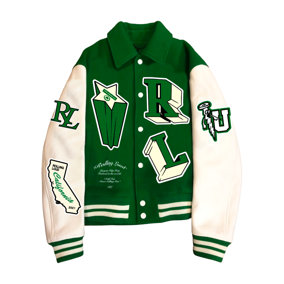 Hollywood Letterman Jacket CALI 2021 – Rolling Loud